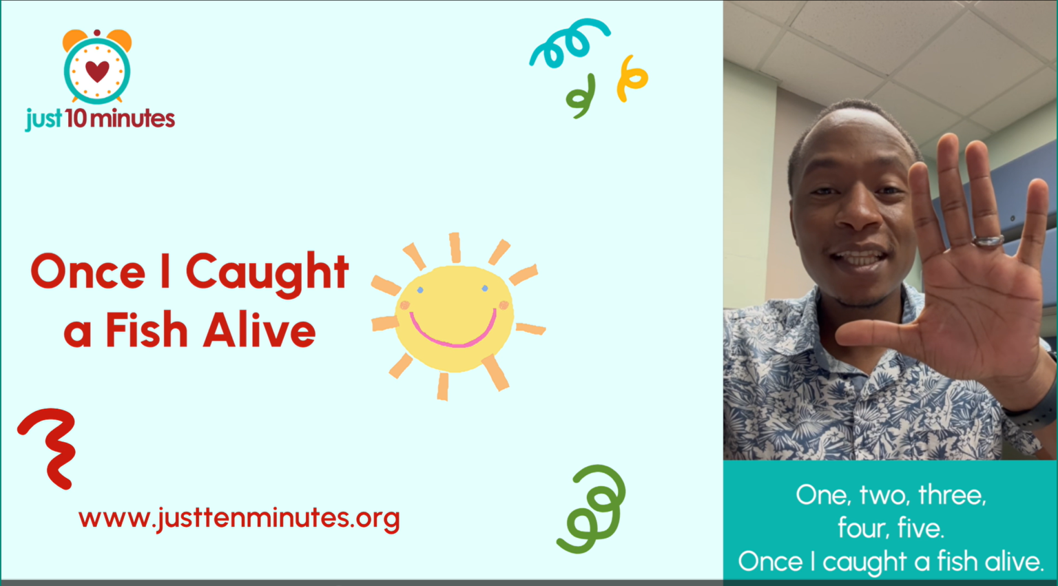 Sing “1-2-3-4-5, Once I Caught a Fish Alive” | 10-Minute Counting ...